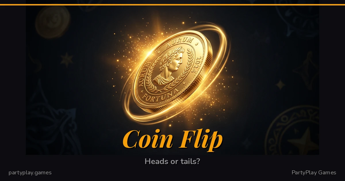 Flip a Coin — Free Heads or Tails — PartyPlay Games