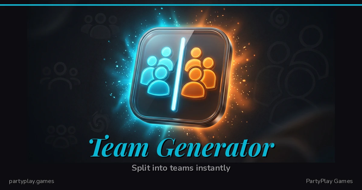 Team Generator — Free Group Maker — PartyPlay Games